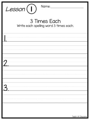 Kindergarten Spelling Curriculum 38 Weekly Lessons - Made By Teachers