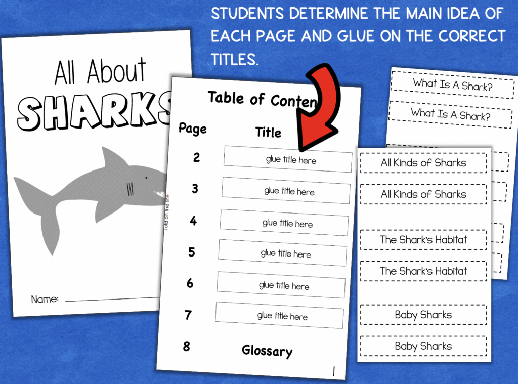 SHARKS Nonfiction Reading Comprehension Main Idea - Made By Teachers
