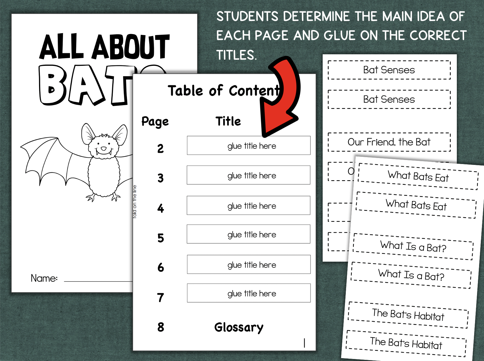 BATS Nonfiction Reading Comprehension Main Idea - Made By Teachers