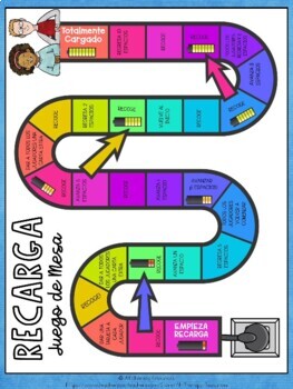 SPANISH VERSION - Recharge Your Battery Game | Made By Teachers