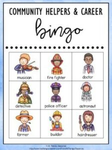 Community Helpers Bingo Game - Made By Teachers