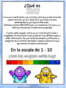 SPANISH VERSION - Anger Monster Lesson & Craft - Made By Teachers