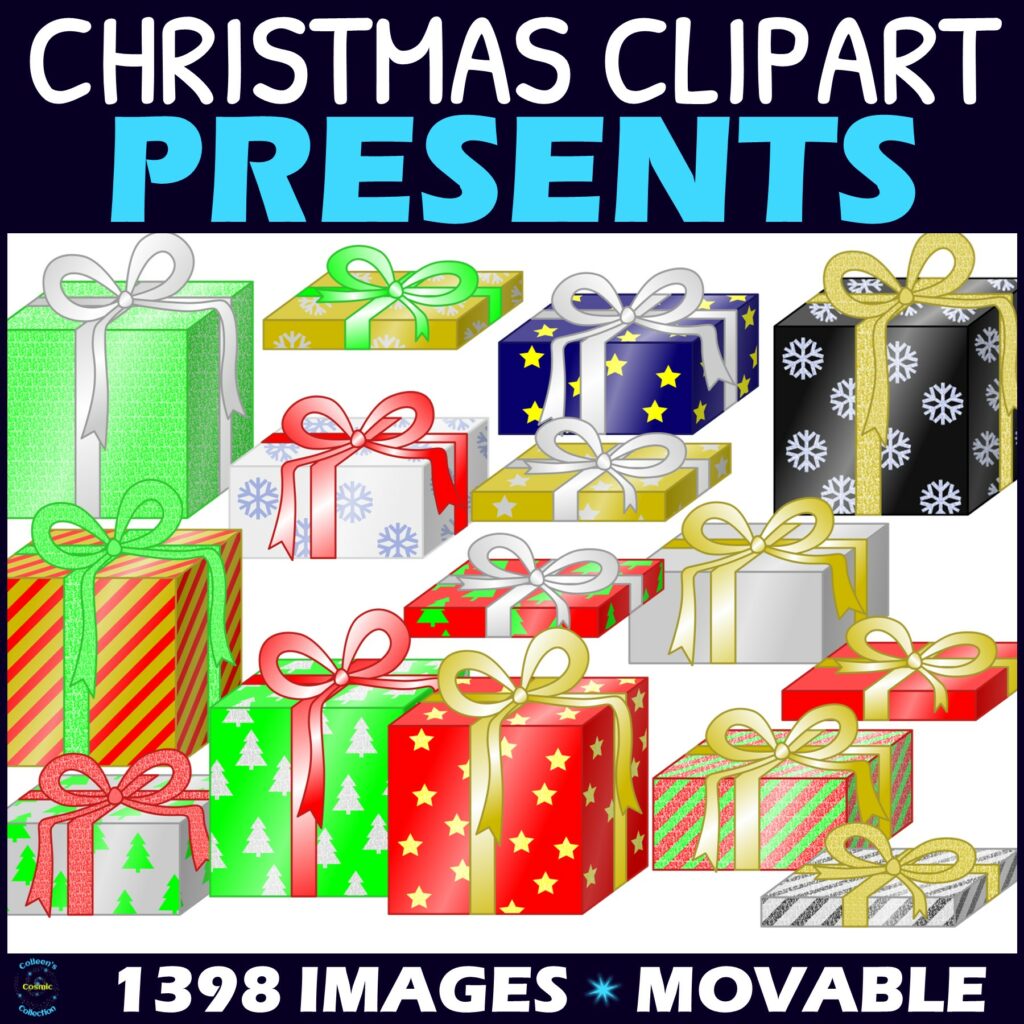 Christmas Presents Clipart - Christmas Gifts - Made By Teachers