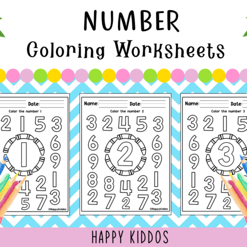 FREE Number Coloring Worksheets | Made By Teachers