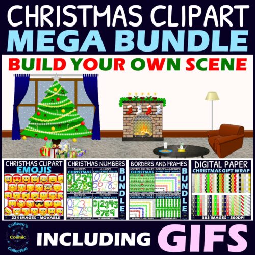 Christmas Clipart and GIFs MEGA BUNDLE | Made By Teachers