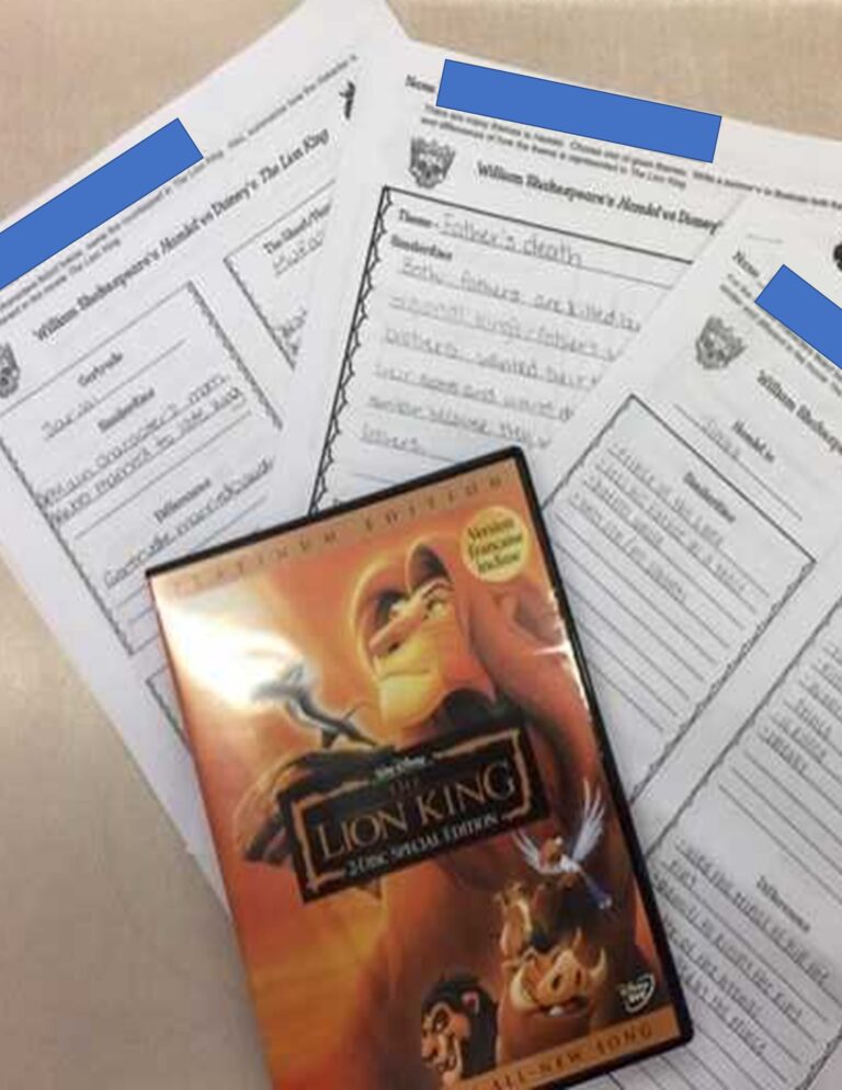Hamlet and Lion King Comparison - Made By Teachers