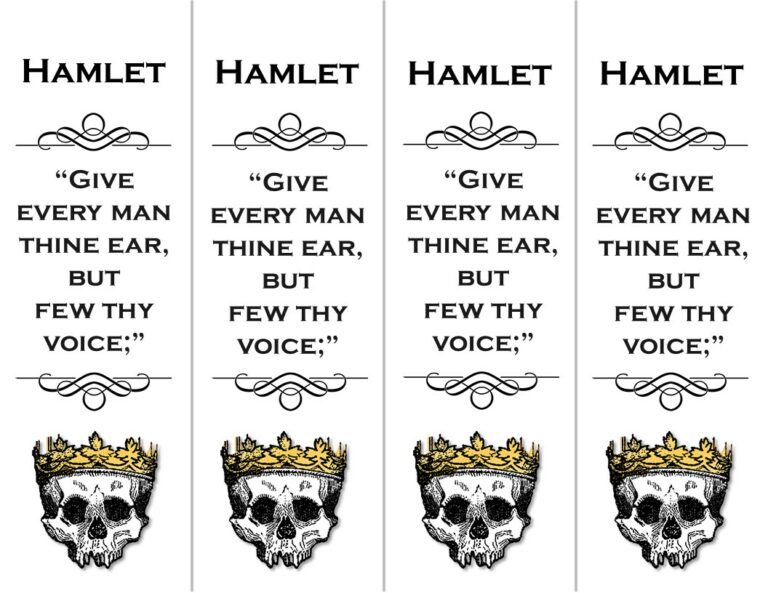 Hamlet Bookmarks - Made By Teachers