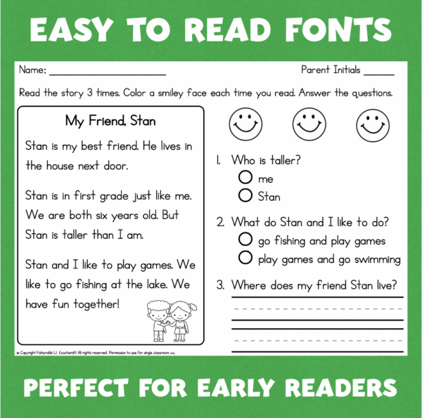 First Grade Reading Comprehension Passages | Made By Teachers