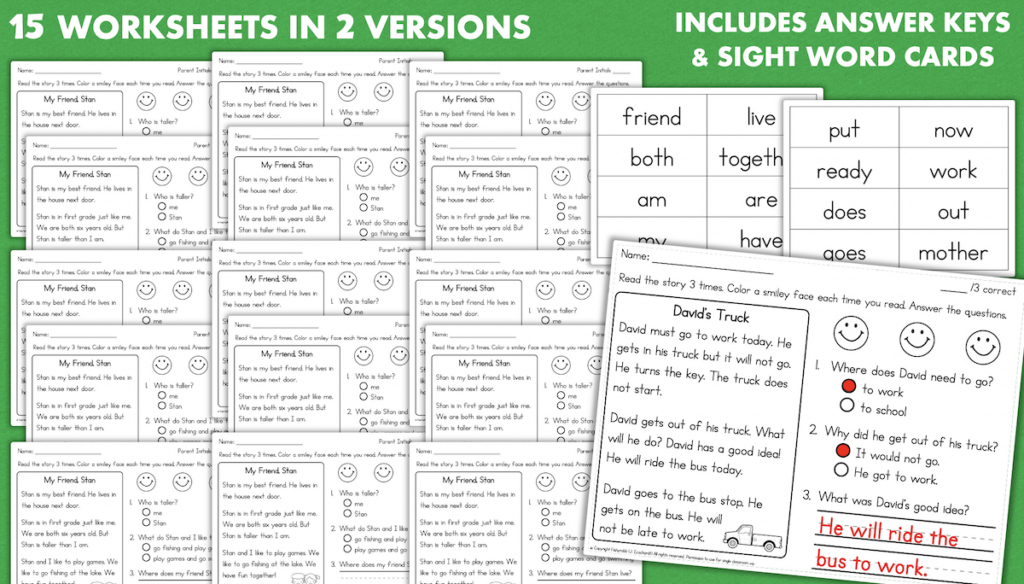 First Grade Reading Comprehension Passages | Made By Teachers