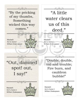 Macbeth Quotes Posters - Made By Teachers