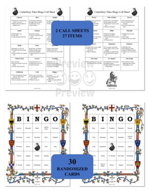 Canterbury Tales Bingo - Made By Teachers