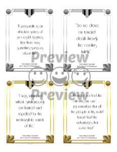 The Great Gatsby Posters - Made By Teachers