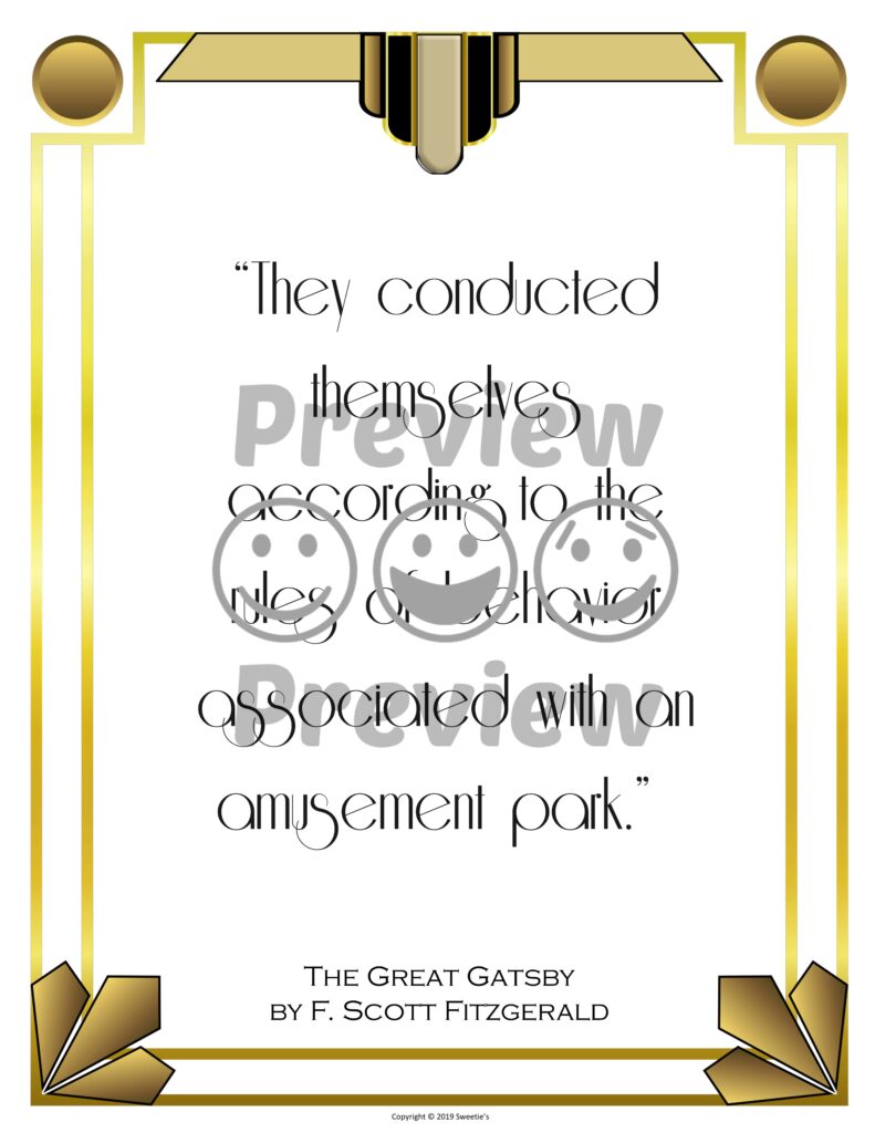 The Great Gatsby Posters - Made By Teachers