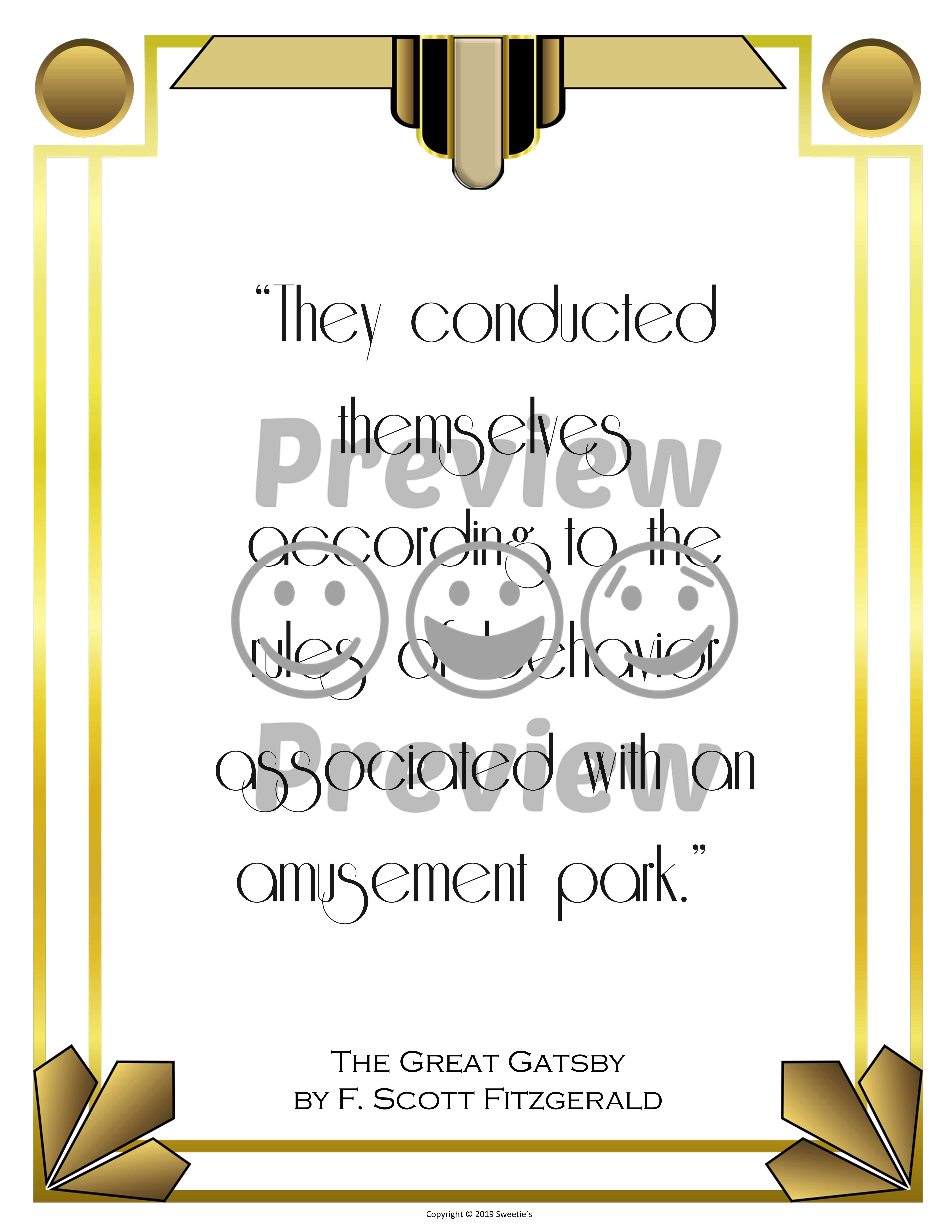 The Great Gatsby Posters - Made By Teachers