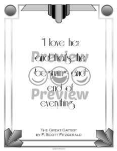 The Great Gatsby Posters - Made By Teachers