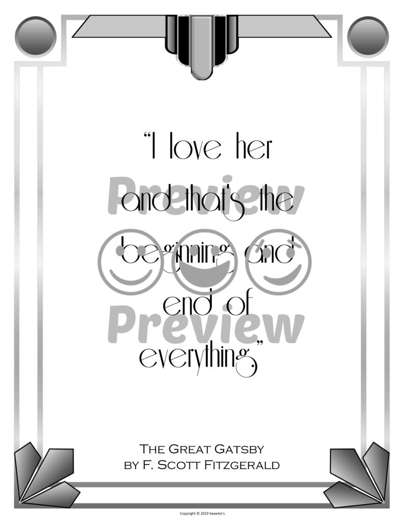 The Great Gatsby Posters - Made By Teachers