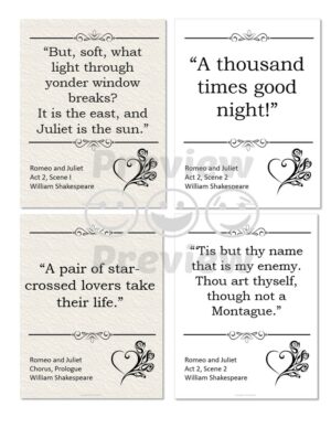 Romeo and Juliet Posters - Made By Teachers