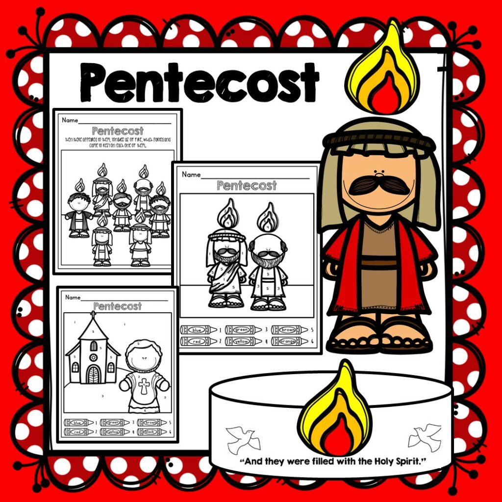 Pentecost Craft, Pentecost coloring | Made By Teachers