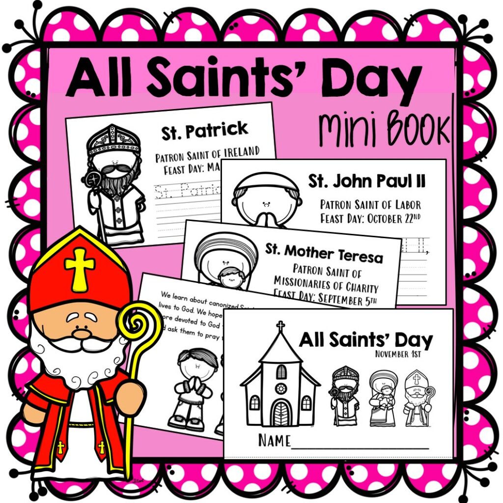 All Saints Day Mini book - Made By Teachers