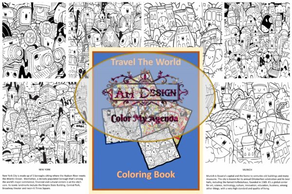 Travel The World Coloring Book - Made By Teachers