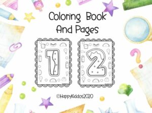 Number Space Coloring Book for Kids - Made By Teachers