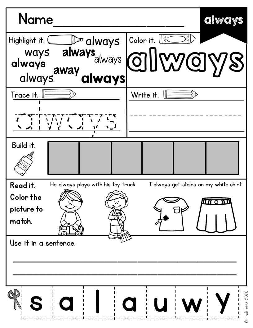 Second Grade Sight Words and Reading Comprehension - Made By Teachers