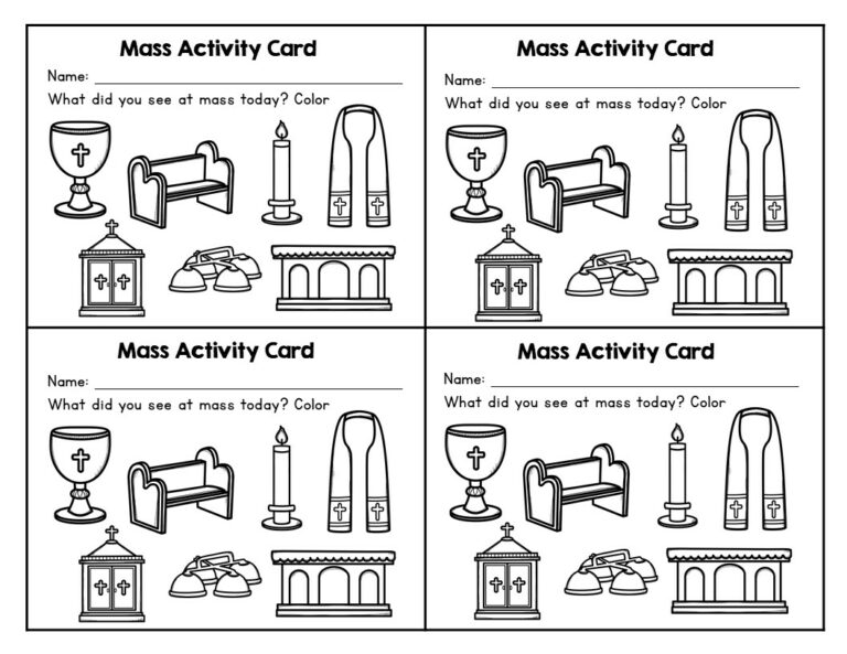 Catholic Mass Activities | Made By Teachers