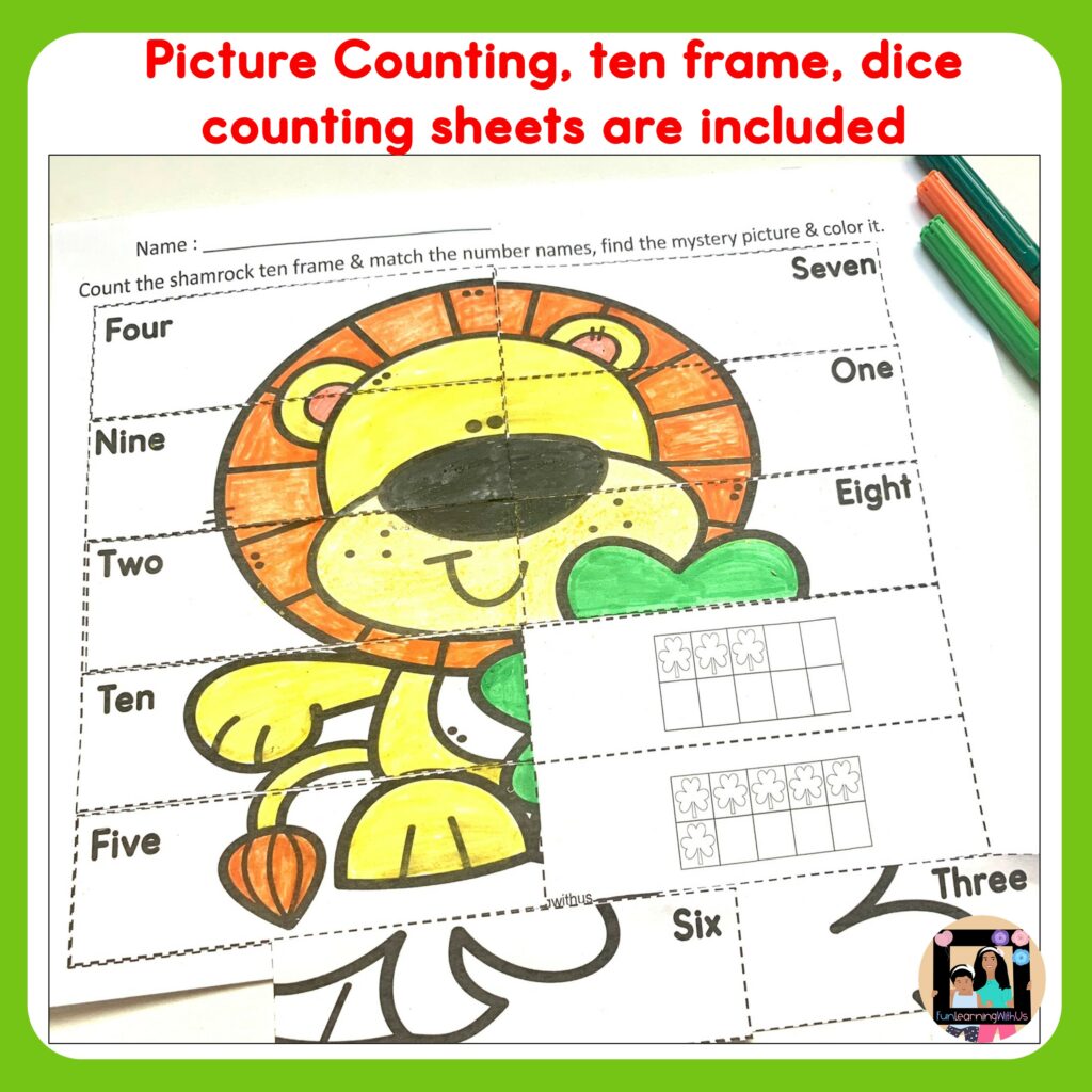 St. Patrick's Day Counting to Ten Activity | Made By Teachers