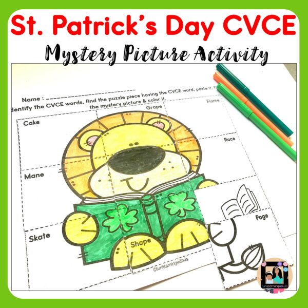 St. Patrick's Day CVCE Long Vowel Activity - Made By Teachers