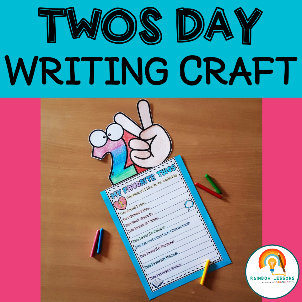 Twos Day Writing | Twos Day Craft | February 22 | Made By Teachers