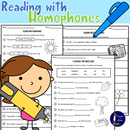 Reading with Homophones - Made By Teachers