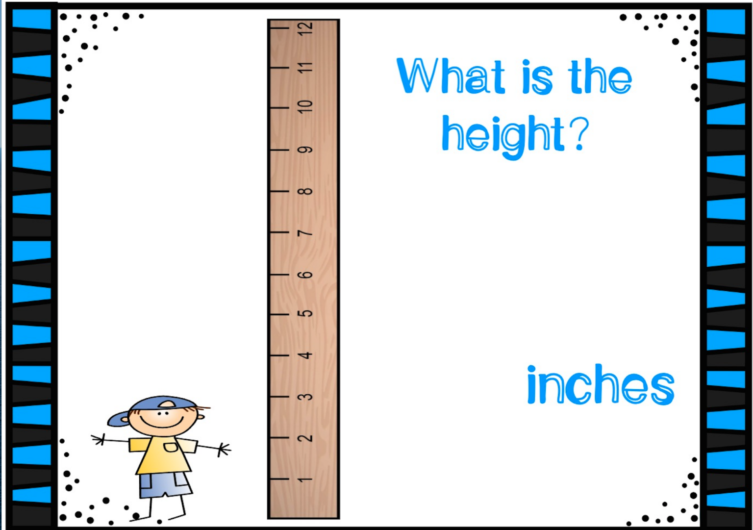 Boom Cards Measuring Objects Height in Inches | Made By Teachers