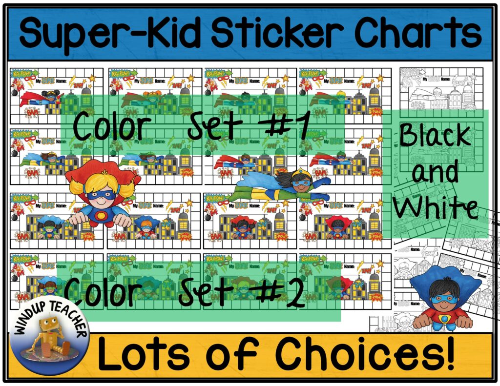 Super Kid Sticker Charts | Made By Teachers