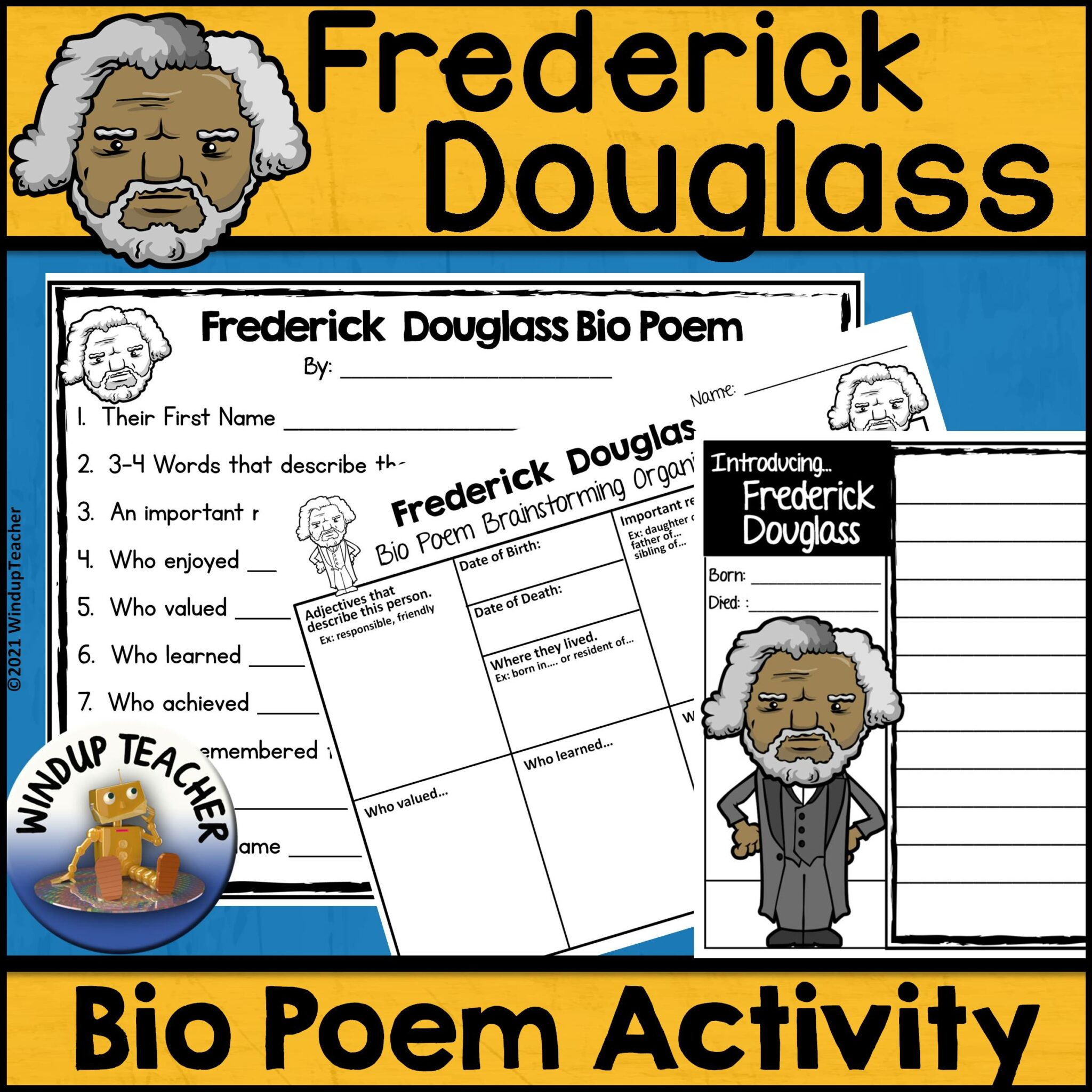 Frederick Douglass Poem Writing Activity - Made By Teachers