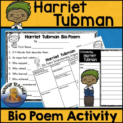 Harriet Tubman Poem Writing Activity - Made By Teachers