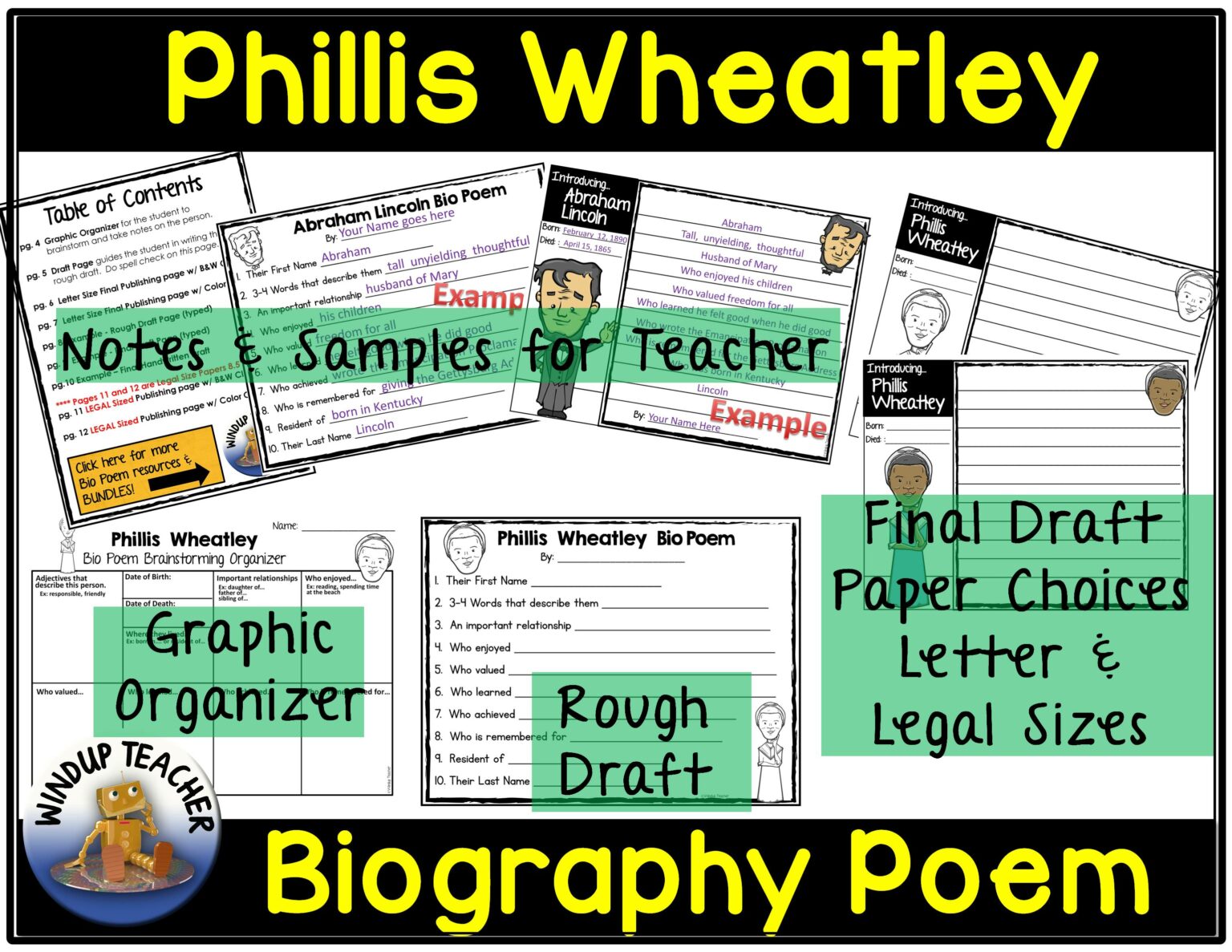 Phillis Wheatley Poem Writing Activity | Made By Teachers