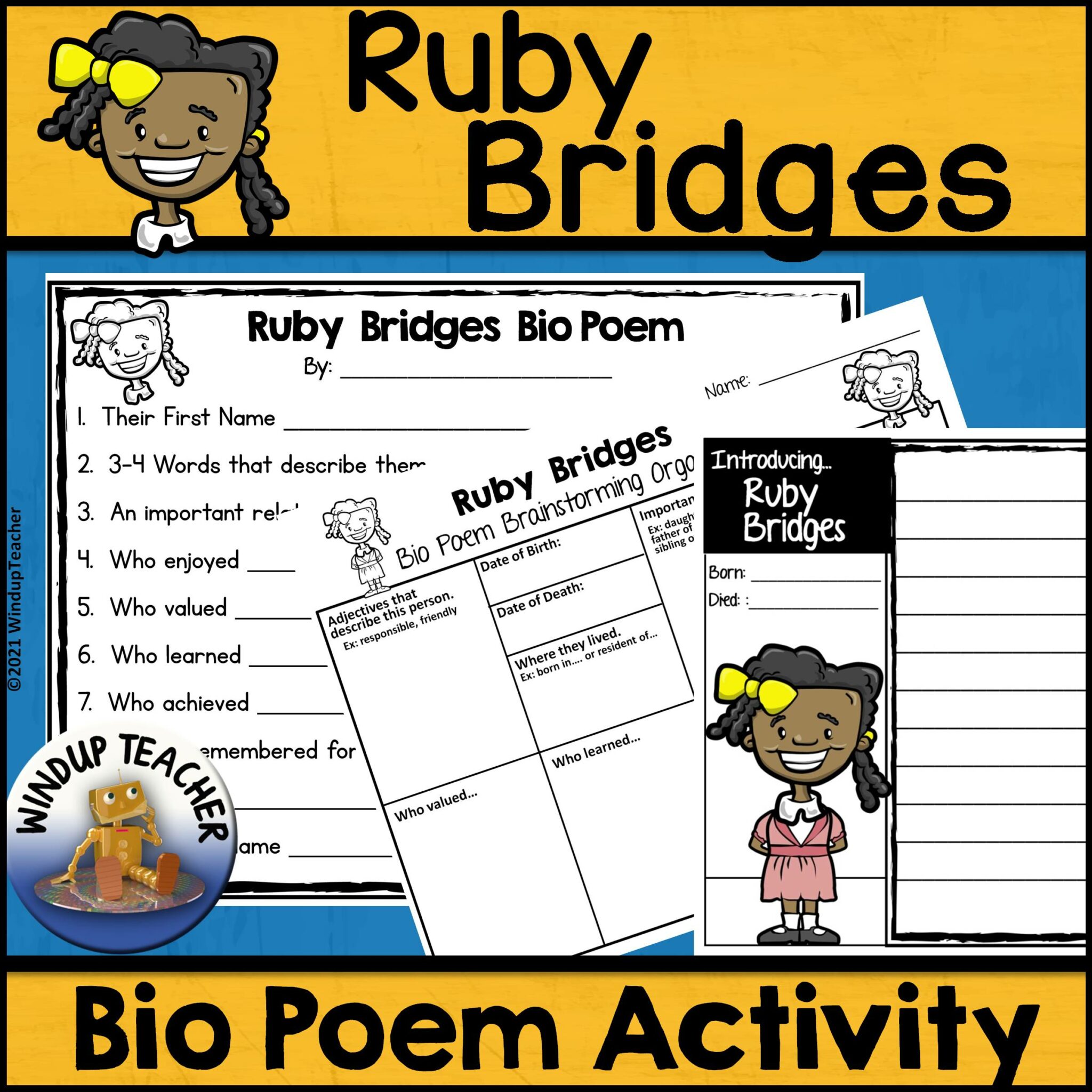 Ruby Bridges Poem Writing Activity - Made By Teachers