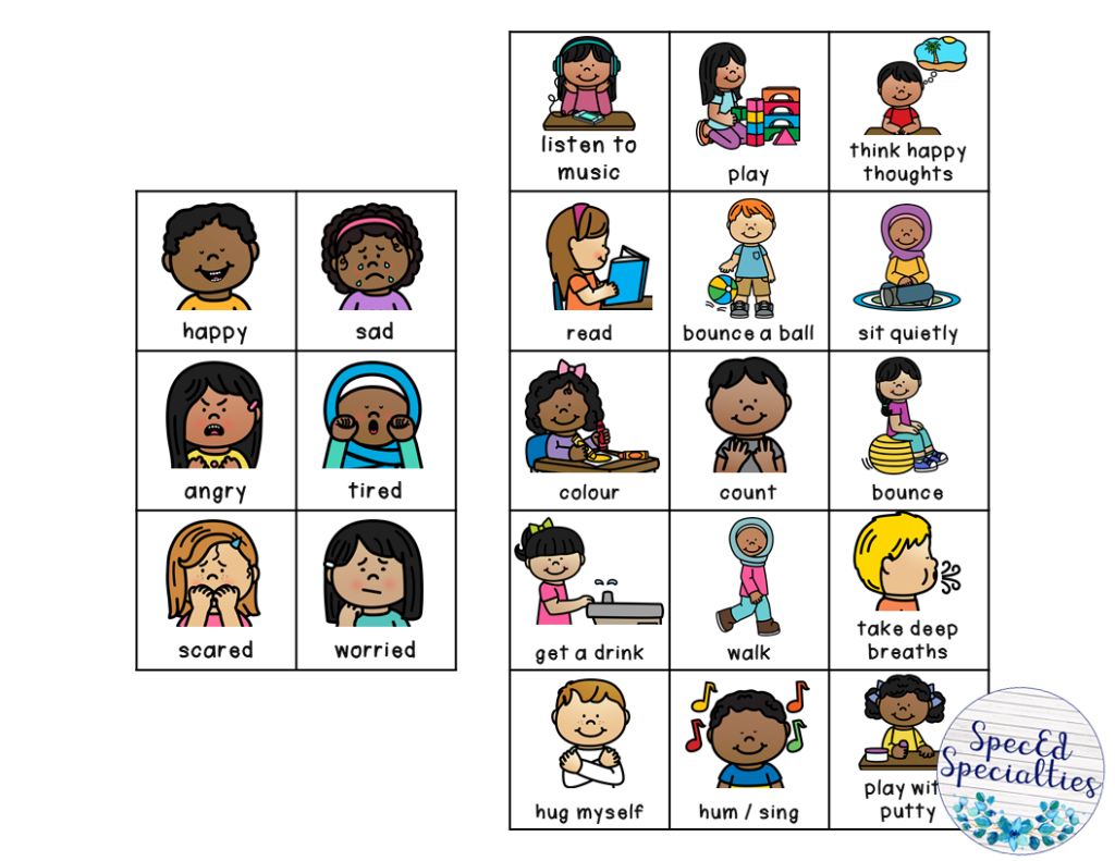 Self-Regulation Calming Choice Board FREEBIE | Made By Teachers