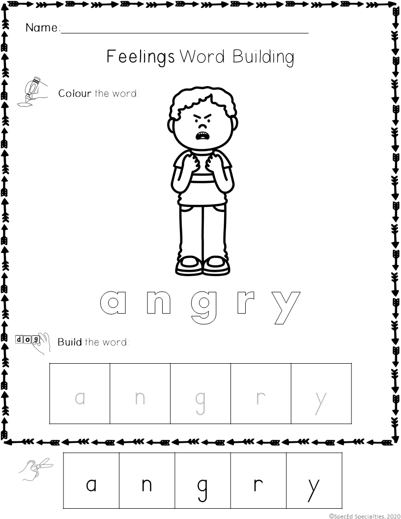 Feelings and Emotions Scrambled Sentences | Made By Teachers