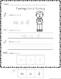 Feelings and Emotions Scrambled Sentences - Made By Teachers