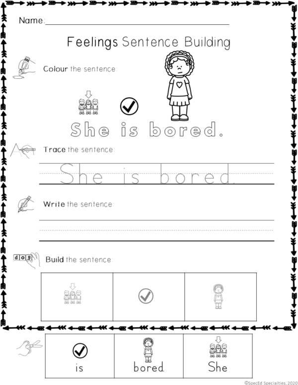 Feelings and Emotions Scrambled Sentences | Made By Teachers