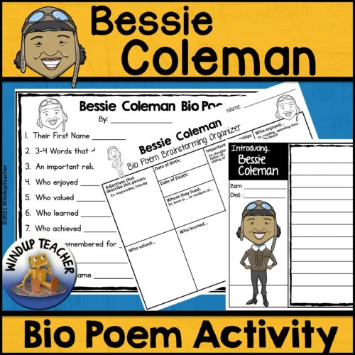 Bessie Coleman Poem Writing Activity - Made By Teachers