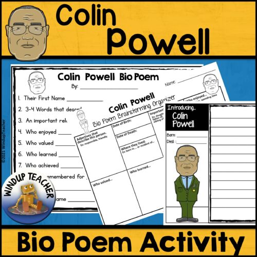 Colin Powell Poem Writing Activity | Made By Teachers