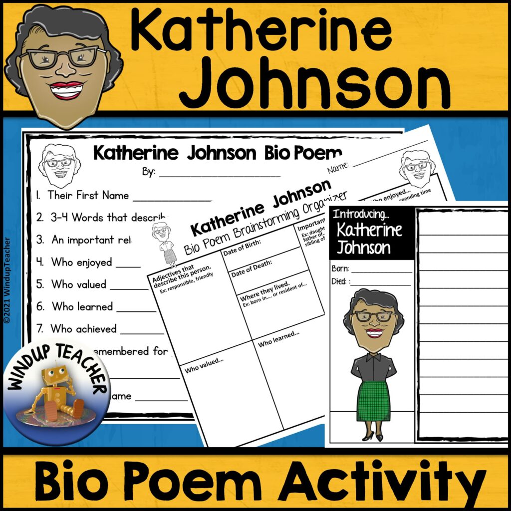 Katherine Johnson Poem Writing Activity | Made By Teachers