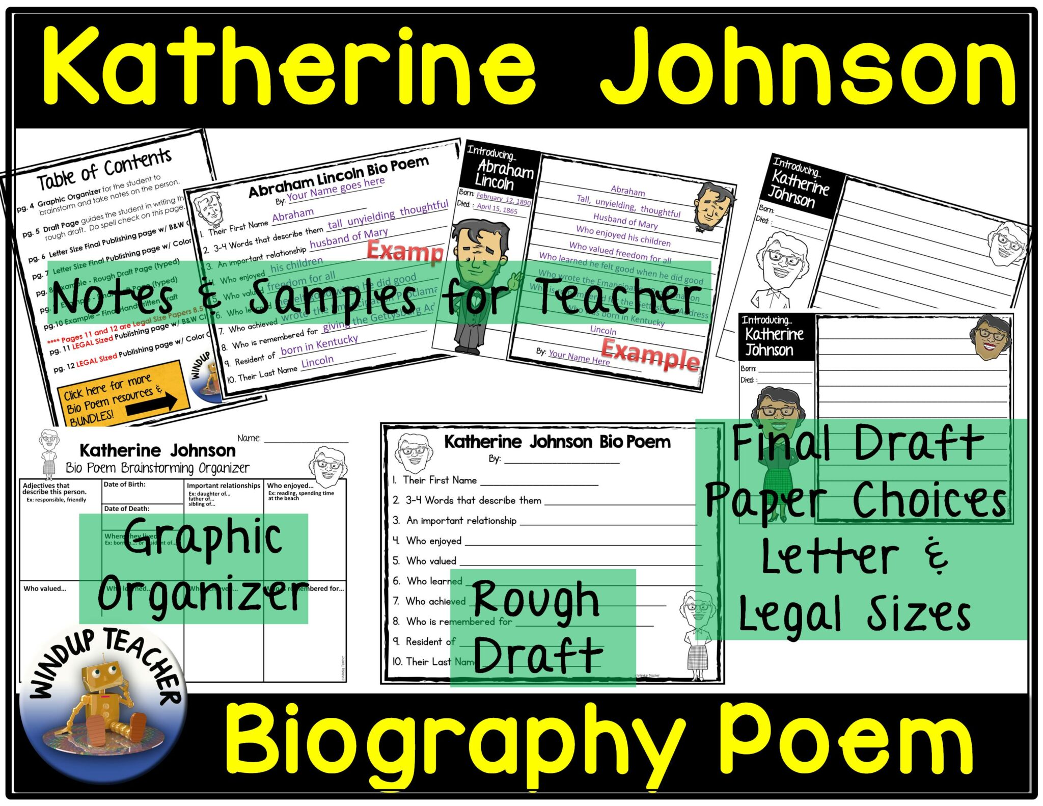 Katherine Johnson Poem Writing Activity | Made By Teachers
