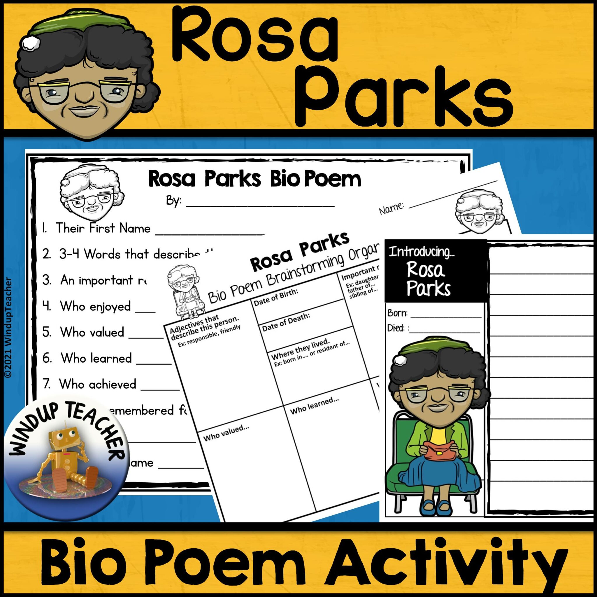 Rosa Parks Poem Writing Activity - Made By Teachers