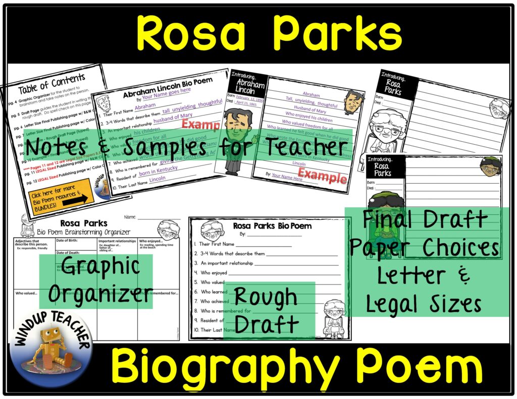 Rosa Parks Poem Writing Activity | Made By Teachers