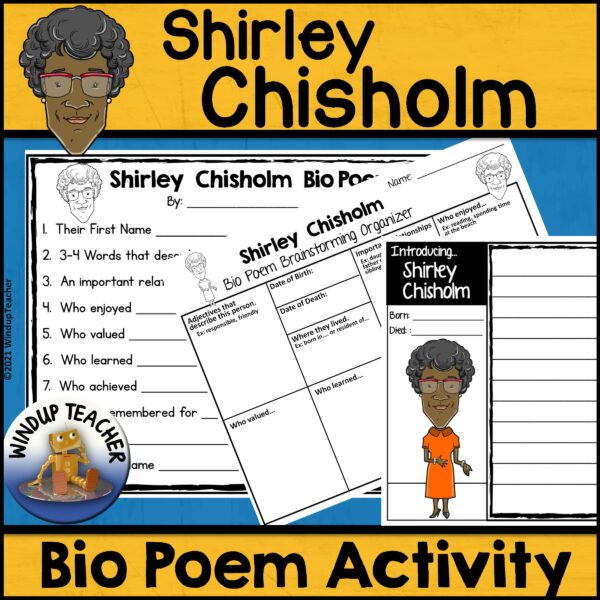 Shirley Chisholm Poem Writing Activity - Made By Teachers