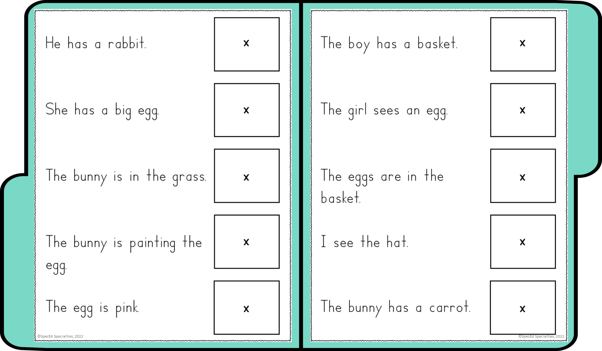 April Easter File Folders | Made By Teachers