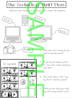 Multistep Money Store Word Problems - Made By Teachers